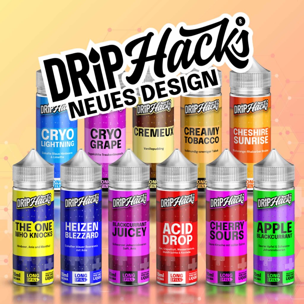 DRIP HACKS | LONGFILL 120 ML | 10 ML AROMA | EINFACH TRAUMHAFT