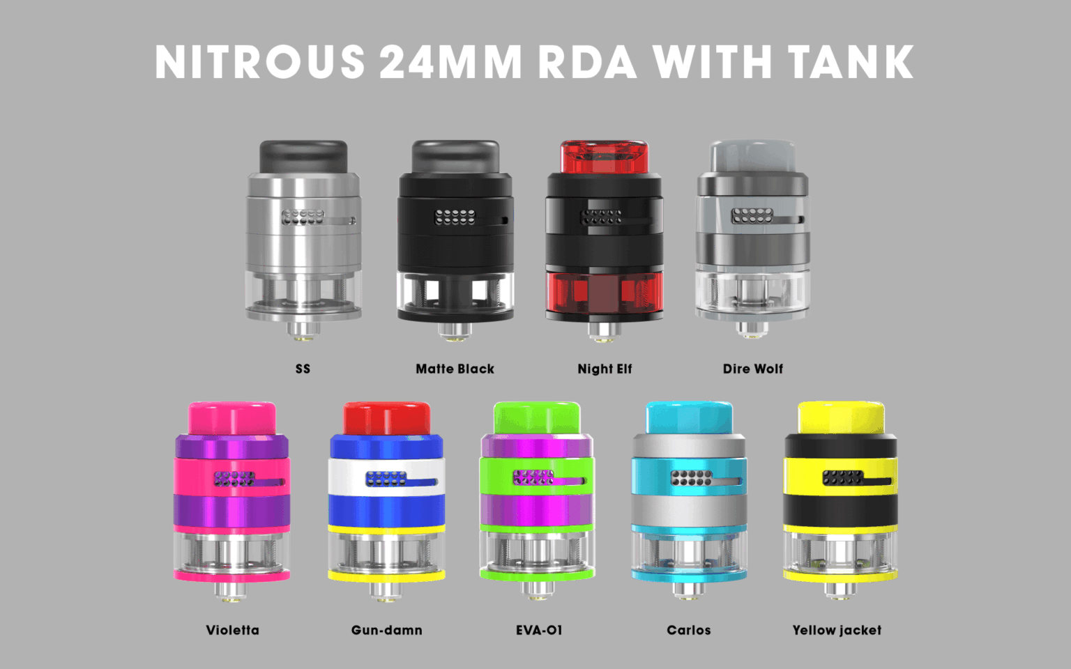 DAMN VAPE NITROUS RDTA 24MM MIT TANK | HERVORRAGEND - STEAM DREAM VAPESTORE