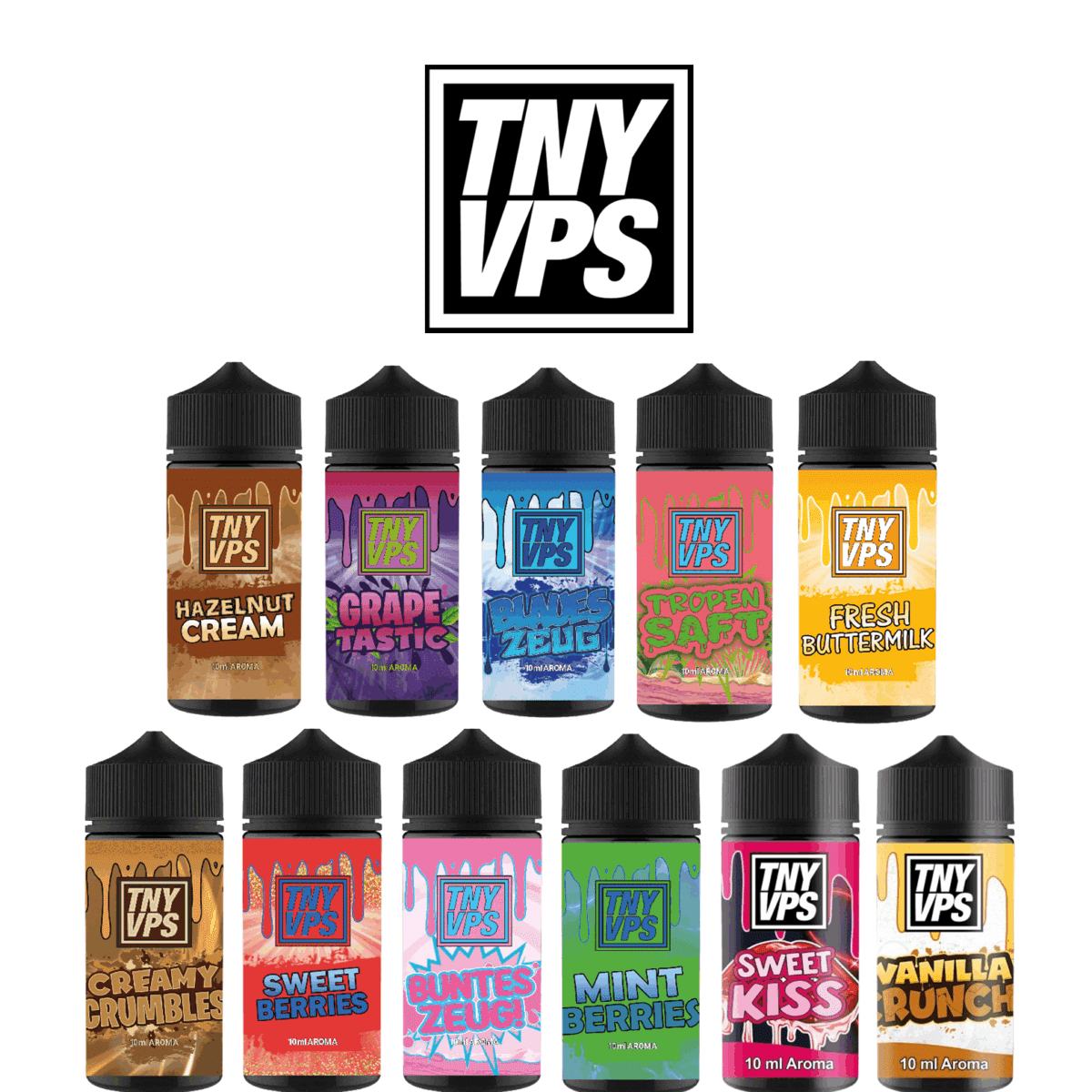 TONY VAPES | LONGFILL 100 ML | 10 ML AROMA | ABSOLUT CRAZY