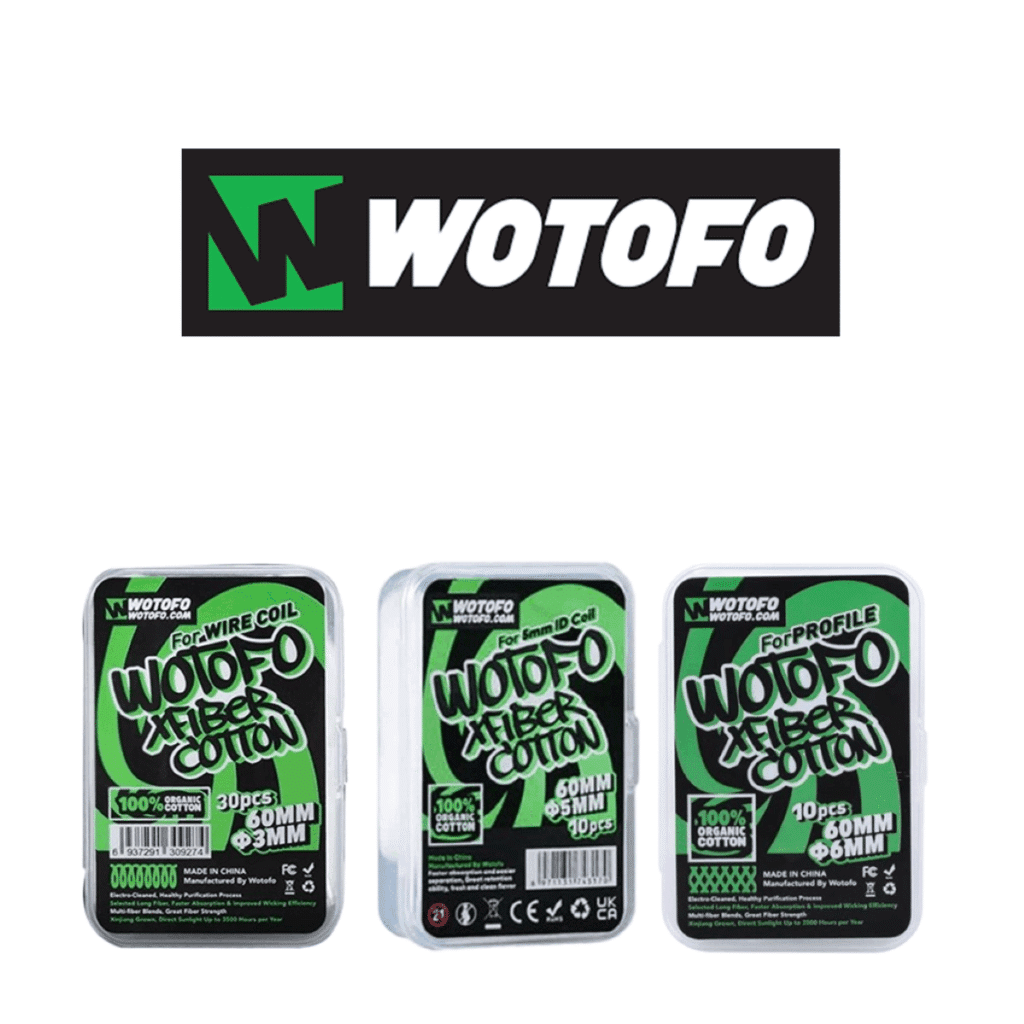 WOTOFO XFIBER COTTON | SELBSTWICKLER WATTE | ABSOLUT BIO